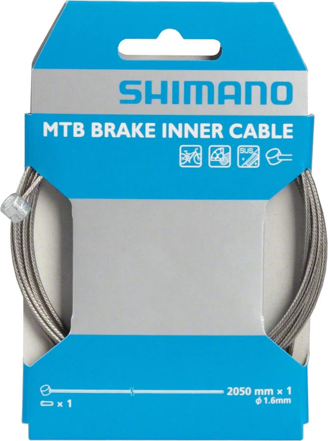 Shimano MTB Inner Brake Cable - Stainless 1.6mm x 2050mm PN Y80098210 ...